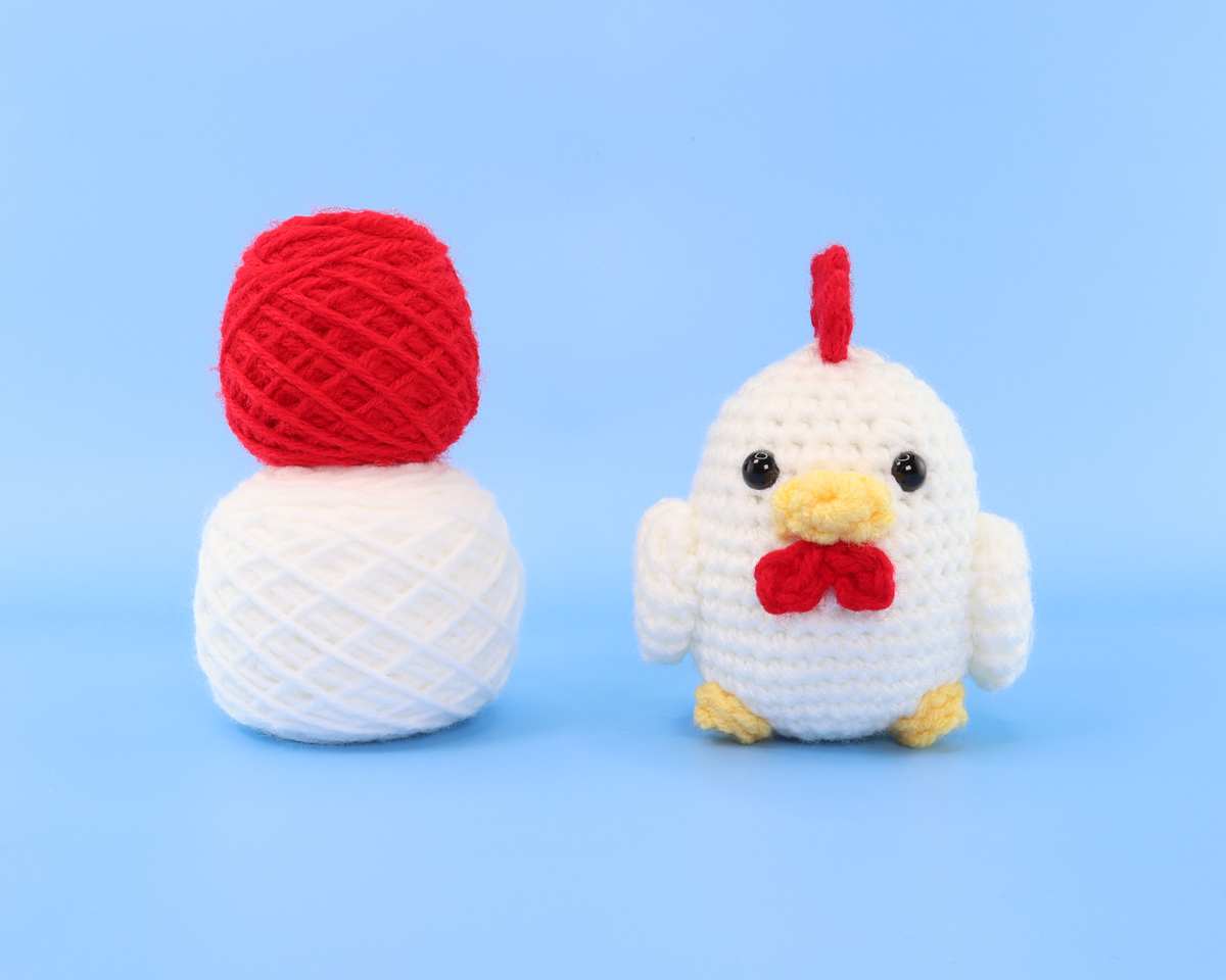 Kenny The Rooster Crochet Kit – Animal Crochet Store