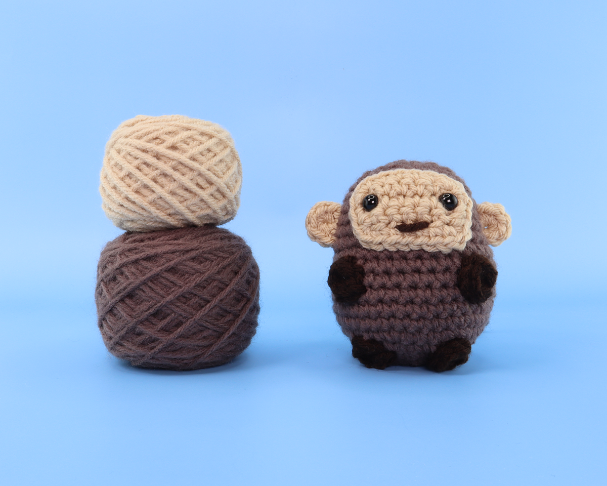 Mochi The Monkey Crochet Kit – Animal Crochet Store