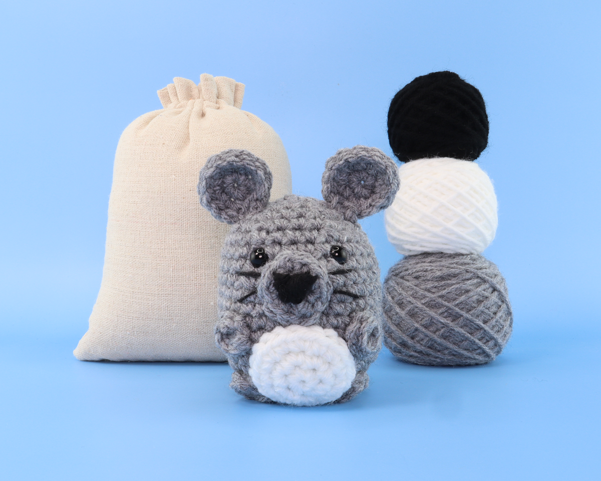 Whiskers The Mouse Crochet Kit – Animal Crochet Store