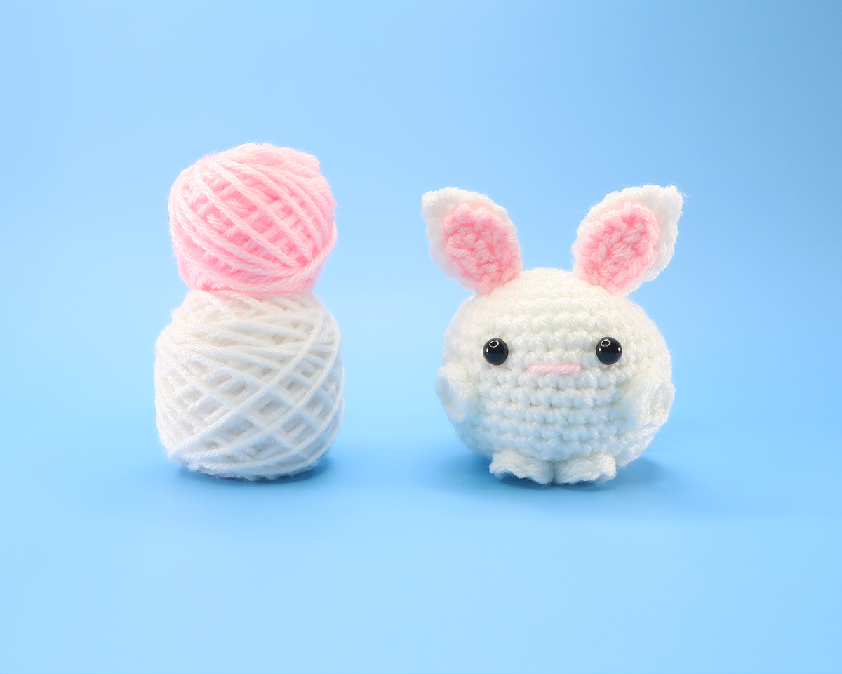 Bunny Crochet Kit & Pattern | Beginner Crochet Kit | Animal Crochet Store