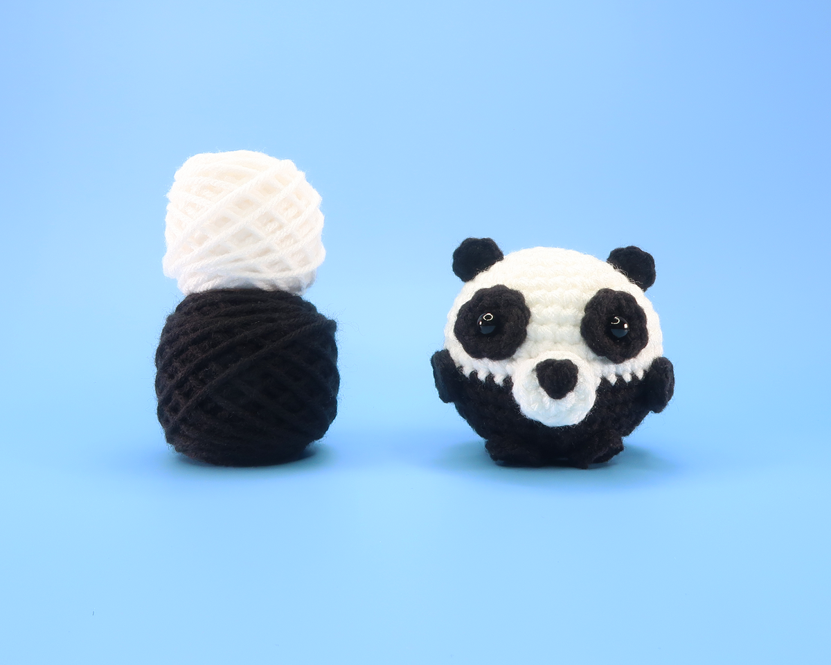 Panda Crochet Kit & Pattern | Beginner Crochet Kit | Animal Crochet Store