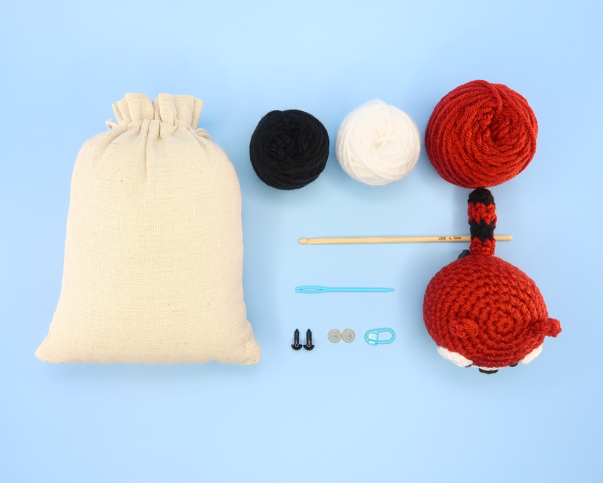 Red Panda Crochet Kit & Pattern | Beginner Crochet Kit | Animal Crochet ...